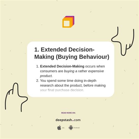 1 Extended Decision Making Buying Behaviour Deepstash