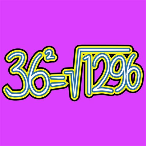 Premium Vector Mathematics Square Root Of Number Thirty Six
