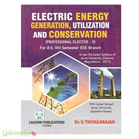 Electric Energy Generation Utilization And Conservation V தியாகராஜன் Buy Tamil Book Electric