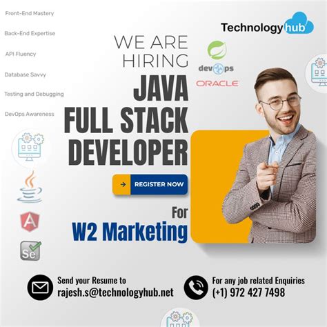 W2only Javafullstack Fullstackdeveloper W2marketing Techjobs Usjobs Rajesh Kumar