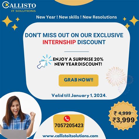 Callisto It Solutions Nagpur On Linkedin Internship Internshipprogramme Newyear Career