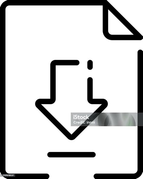 Download File Simple Vector Illustration Editable Stroke Stock