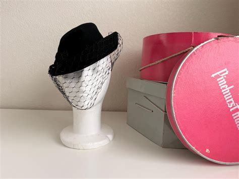Ingrid Bergman Style 1940s Antique Felt Hat Etsy