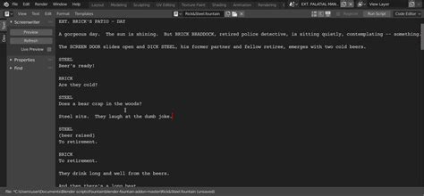 Blender Screenwriter Released Scripts And Themes Blender Artists Community