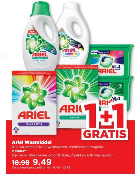 Ariel Wasmiddel Aanbieding Bij Plus 1folders Nl