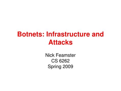 Ppt Botnets Infrastructure And Attacks Powerpoint Presentation Free