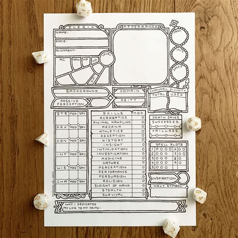 Character Sheets — Penflower Ink Artofit