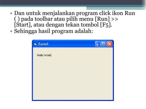 Pengenalan Dasar Visual Basic Bagian 3 Ppt