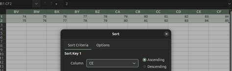 New Column Not Included In Sorting English Ask Libreoffice