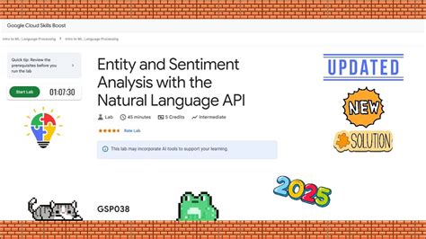 Entity And Sentiment Analysis With The Natural Language Api Gsp038
