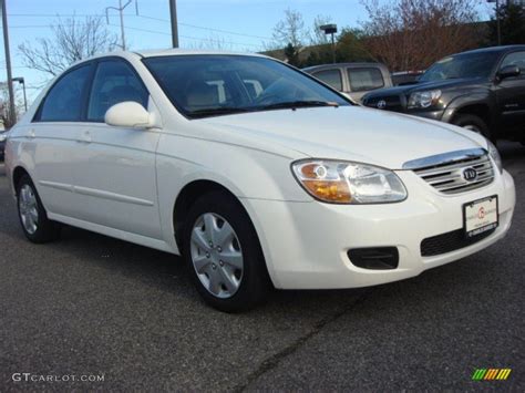 2007 White Kia Spectra Ex Sedan 64663200 Car Color