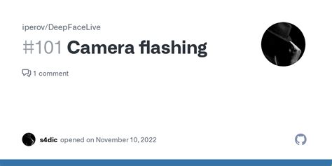 Camera Flashing · Issue 101 · Iperovdeepfacelive · Github