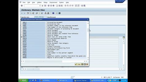 Sap Data Dictionary Views Class 7 Sap Abap Youtube