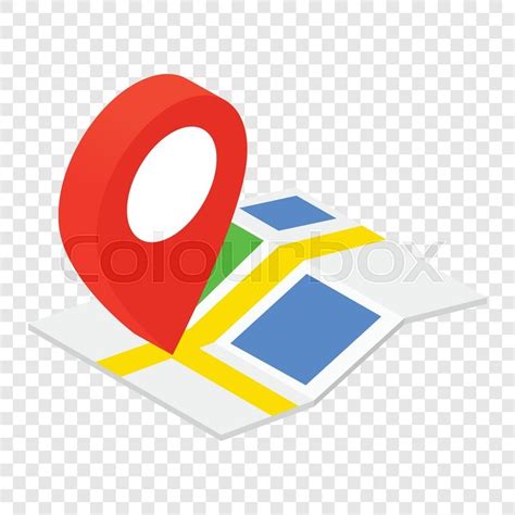 Location Isometric 3d Icon On Stock Vector Colourbox