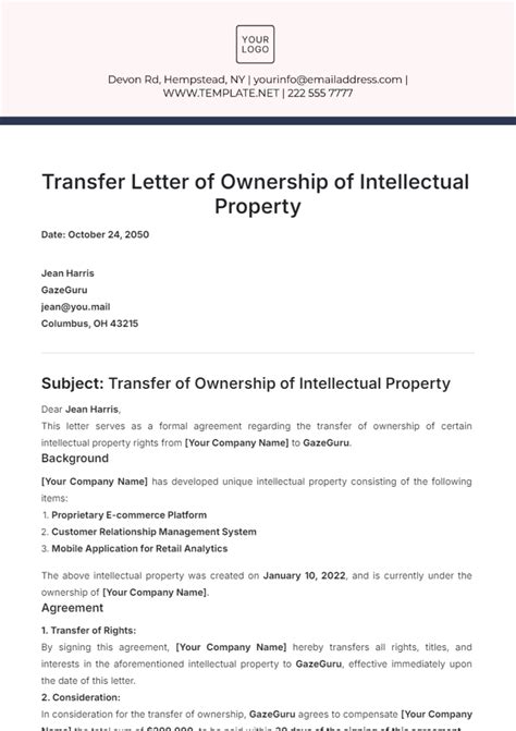 Free Acquisition Letter Templates Editable And Printable