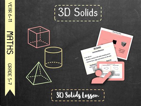 3d Solids 3d Solids Lesson Teaching Resources