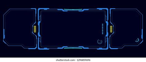 Hud Interface Ui Template Cyber Innovative Stock Vector Royalty Free