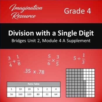 Dividing By Single Digit Numbers By Imagination Resource TpT