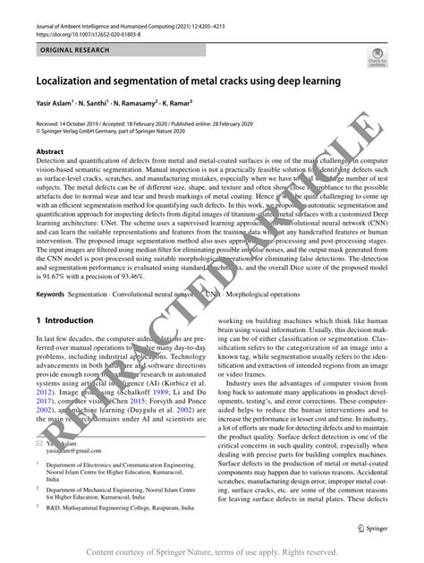 Localization And Segmentation Of Metal Cracks Using Deep Learning