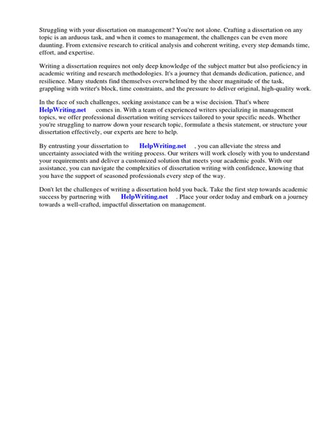 Dissertation Topic Of Management Pdf Thesis Strategic Management