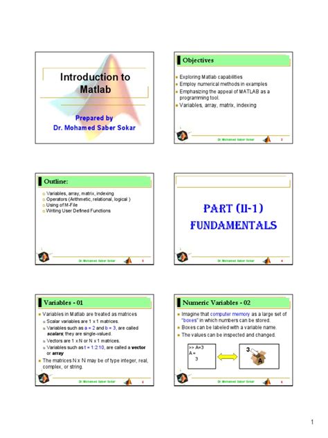 Introduction To Matlab Lec 2 Sokar Pdf Matlab Matrix