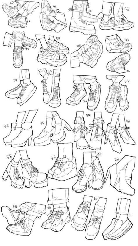 Anime Shoes Drawing