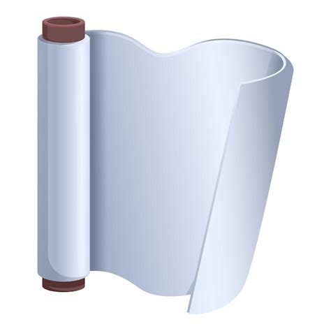 Premium Vector Blank White Scroll Vector Icon