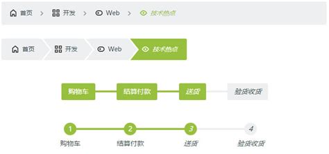 Css3面包屑导航和多步骤指示helloweba