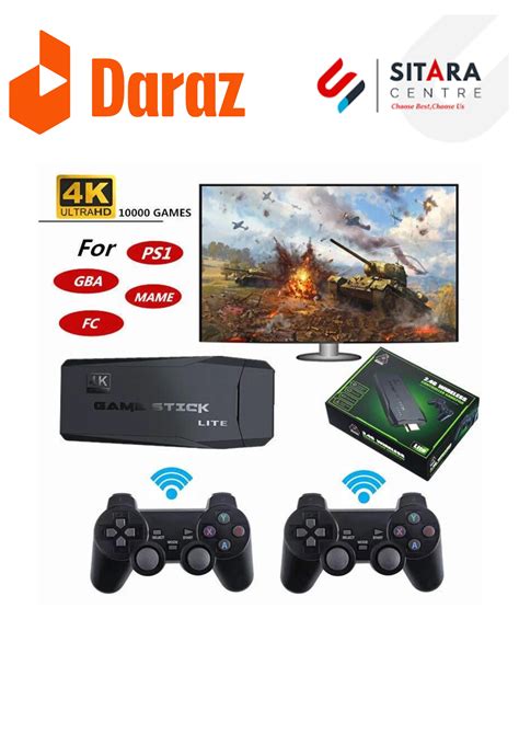 Video Game Stick Controllers 64gb 10000 Retro Games 2 Player