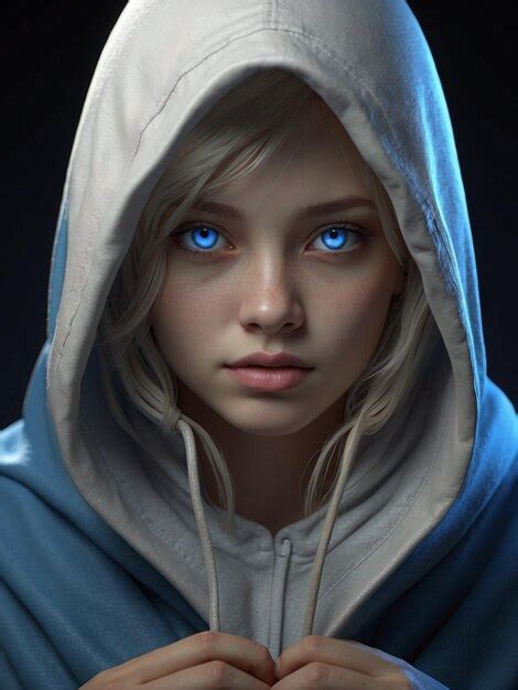 Premium Photo Blue Eyed Teen Girl