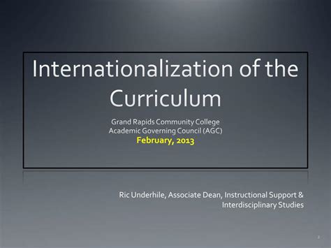 Ppt Internationalization Of The Curriculum Powerpoint Presentation
