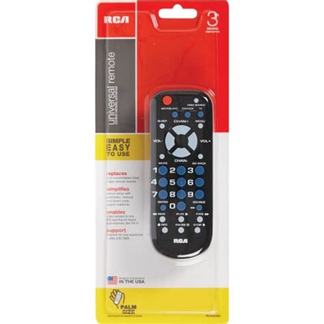 Rca 3 Device Universal Black Remote Control Rcr503be 1 Ralphs
