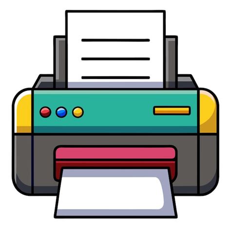 프린터 페이퍼 클리파트 터 아트 및 일러스트레이션 프리미엄 Ai 생성 벡터