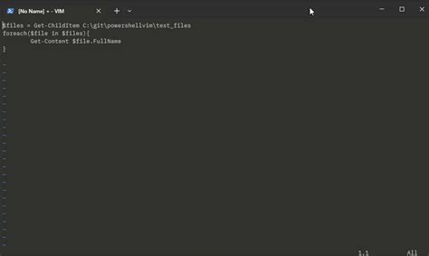 Running Powershell In Vim