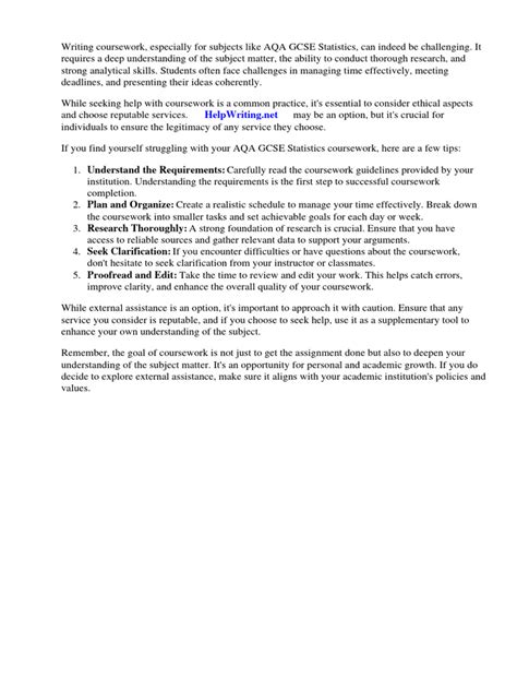 Aqa Gcse Statistics Coursework 2014 Pdf