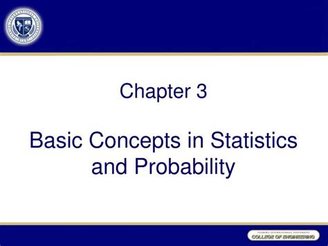 PPT Chapter Basic Concepts In Statistics And Probability PowerPoint Presentation ID