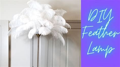 Diy Feather Lamp Diy Feather Decor Feather Lamp Feather Diy