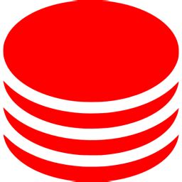 Red Database 6 Icon Free Red Database Icons
