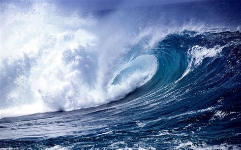 Hd Wallpaper Download Glowing Blue Waves Explained Download Beach Ocean Waves Natural