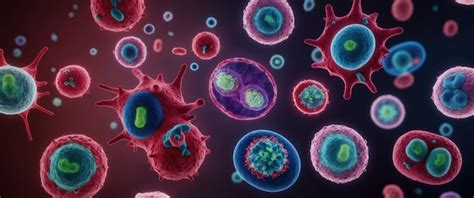 Immunofluorescence Animation Showcasing Detailed Cellular Structures Premium Ai Generated Image