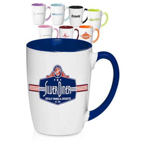 12 Oz Java Two Tone Coffee Mugs Bravamarketing Quick Ship
