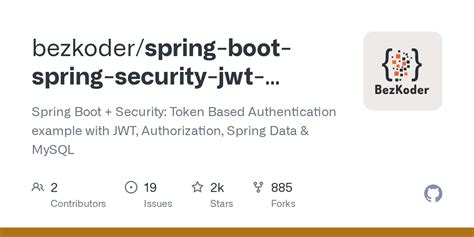 Github Bezkoderspring Boot Spring Security Jwt Authentication Spring Boot Security Token