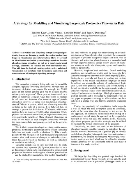 Pdf Developing A Visual Analytics Tool For Large Scale Proteomics Time Series Data