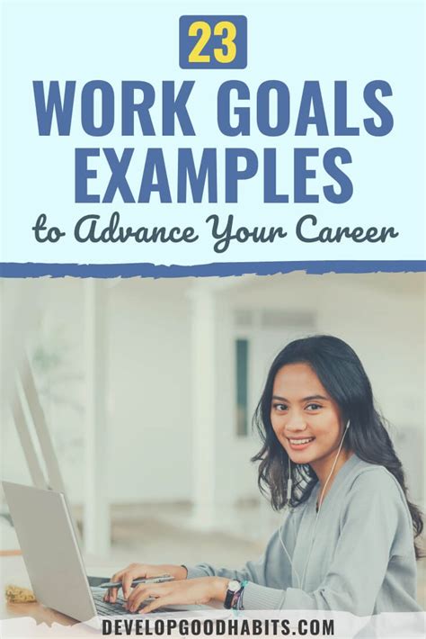 23 Work Goals Examples To Advance Your Career In 2024 Develop Good Habits