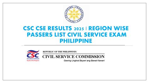 Csc Cse Results 2025 Region Wise Passers List Civil Service Exam Philippine Csc Cse Results 2025 Region Wise Passers List Civil Service Exam Philippine