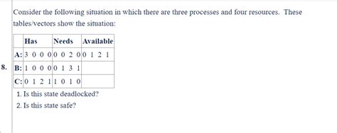 Solved Consider The Following Situation In Which There Are