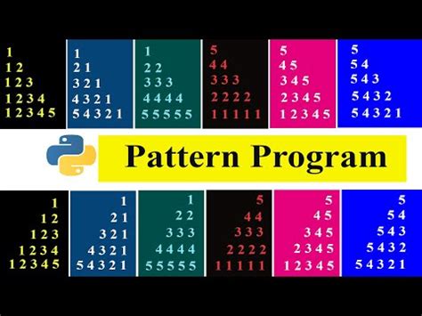 Number Pattern Part Python Pattern Programs Empower Youth
