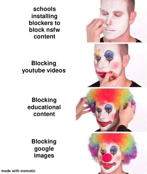 I Would Not Care If They Only Blocked Games And Nsfw But It Get S Annoying When They Block