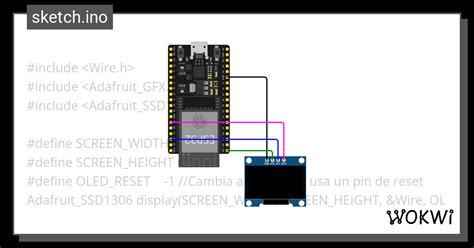 Oled Wokwi Esp32 Stm32 Arduino Simulator