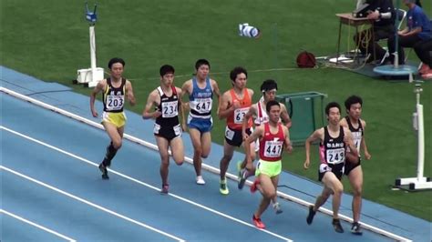 2016 南関東高校総体陸上 男子800m予選3組 Youtube